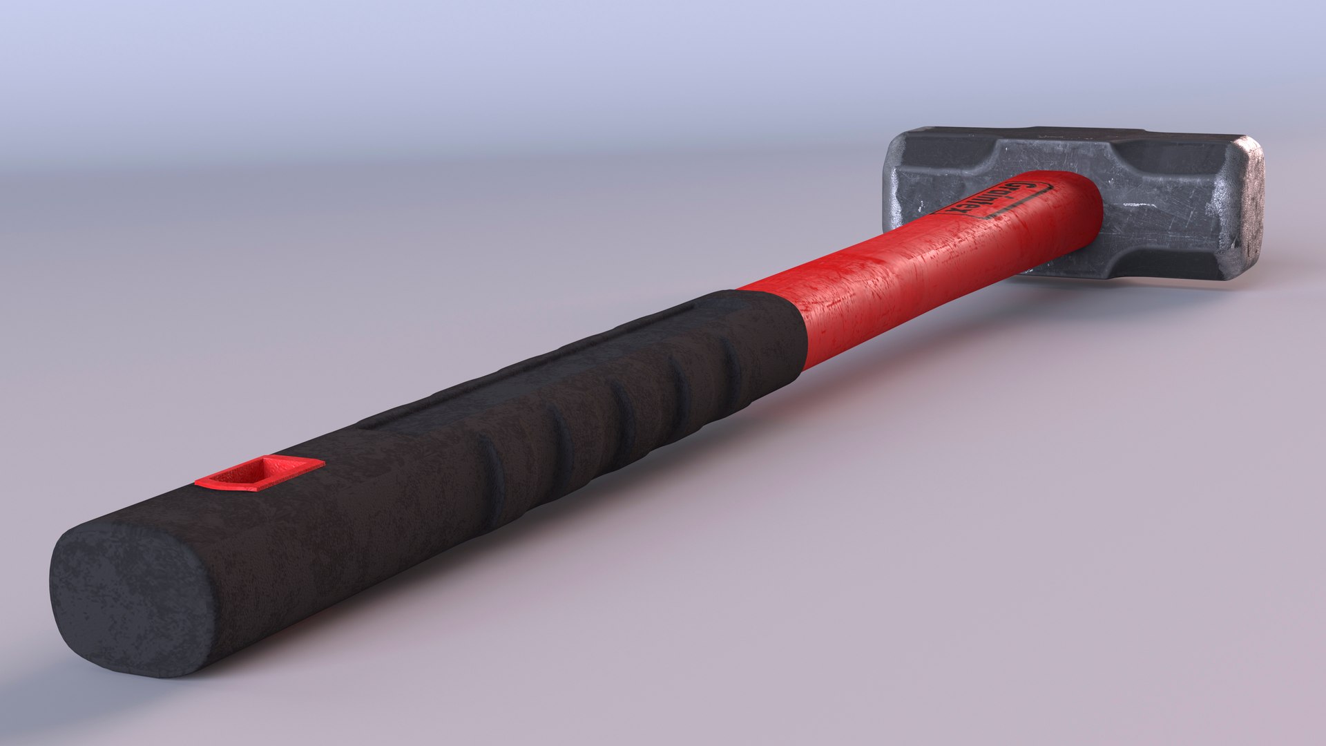 Double Flat Face Hammer Graintex 3D Model - TurboSquid 2130987