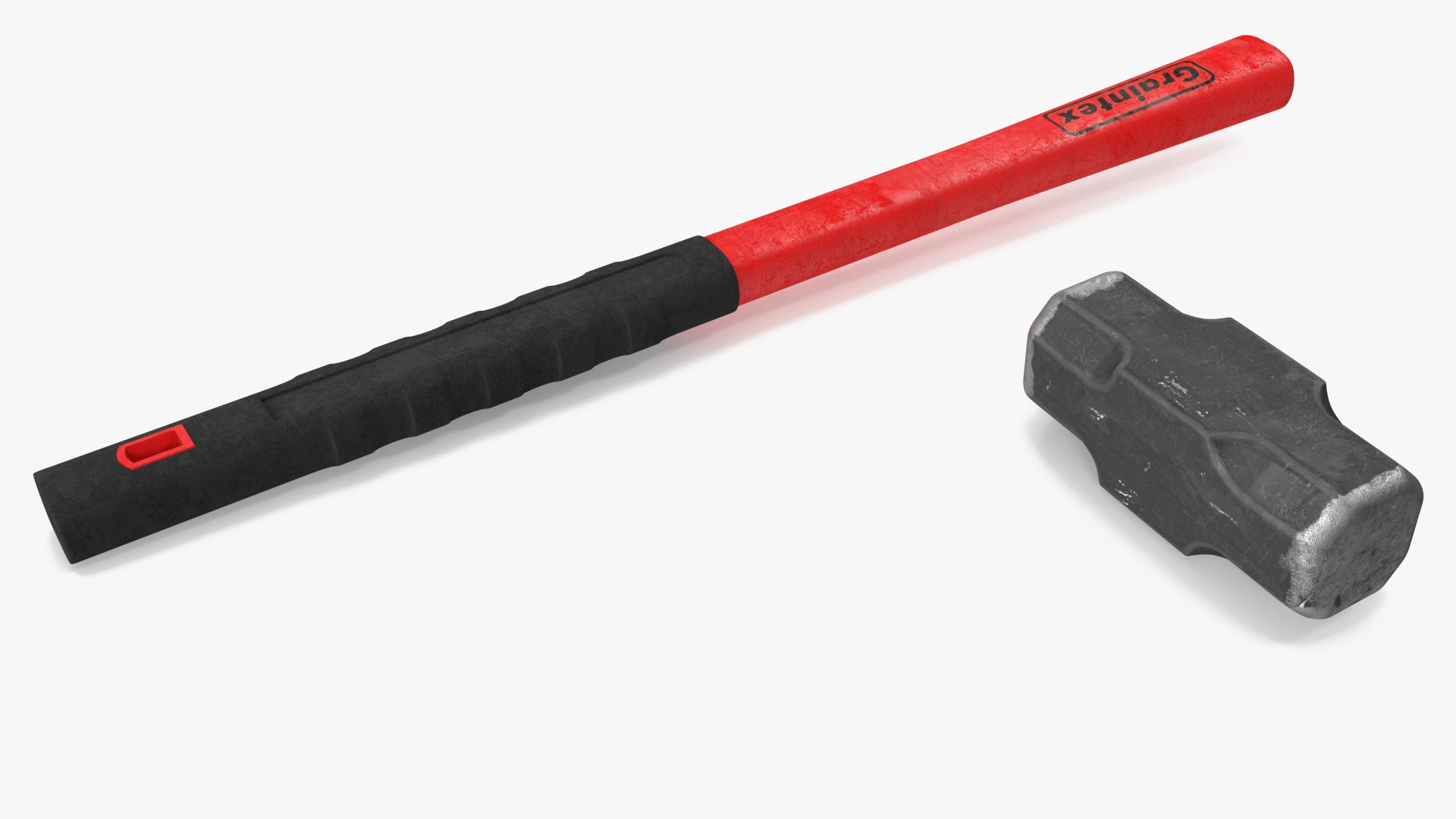 Double Flat Face Hammer Graintex 3D Model - TurboSquid 2130987
