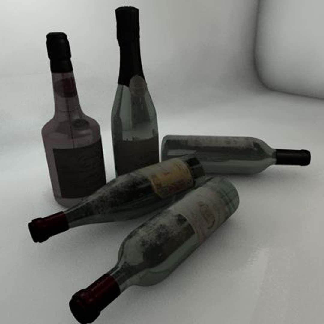 3ds wine bottle