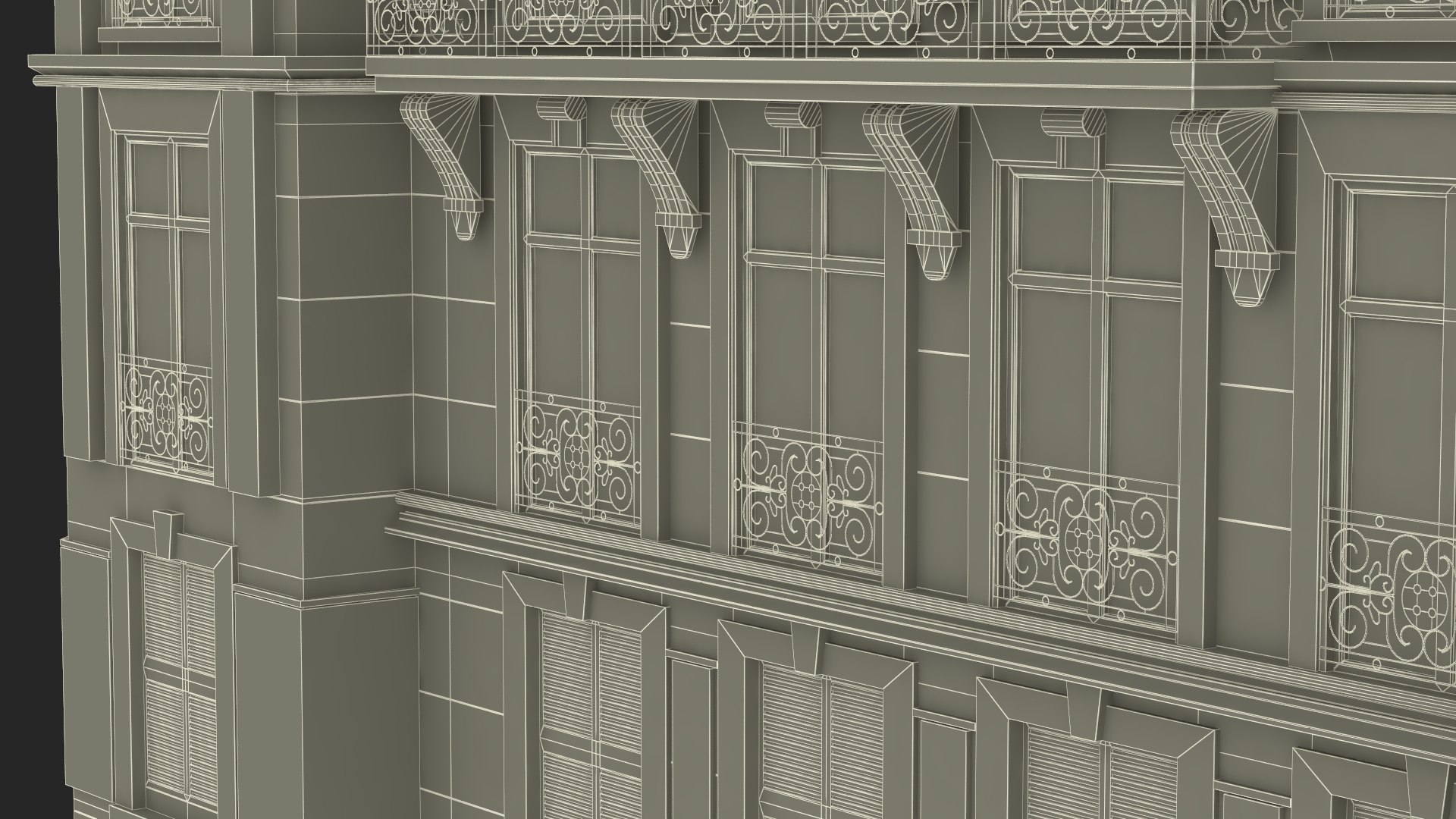 3D Traditional Building Paris Model - TurboSquid 2304635