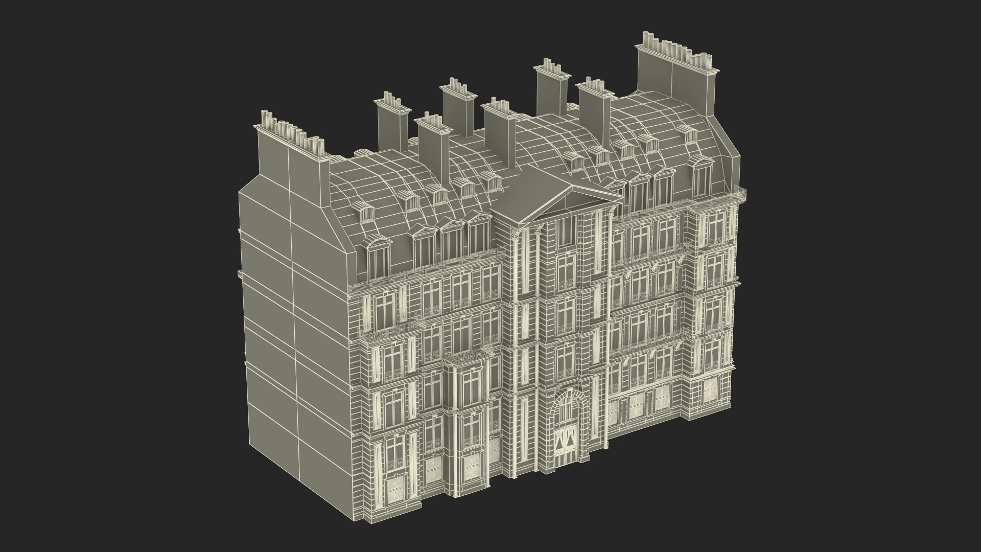 3D Traditional Building Paris Model - TurboSquid 2304635