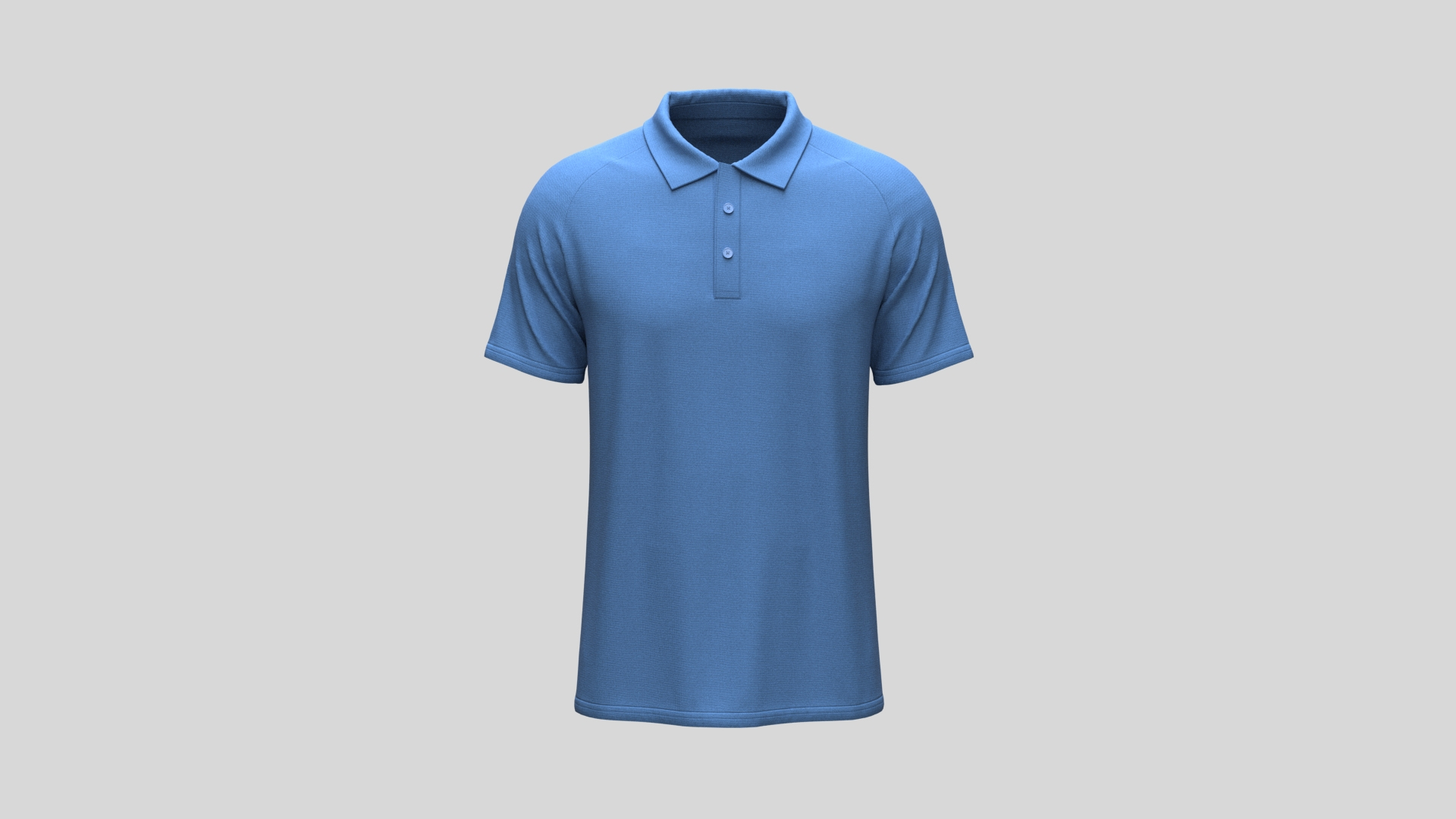 3D Premium Quality Raglan Sleeve Slim Fit Polo Design - TurboSquid 2032212