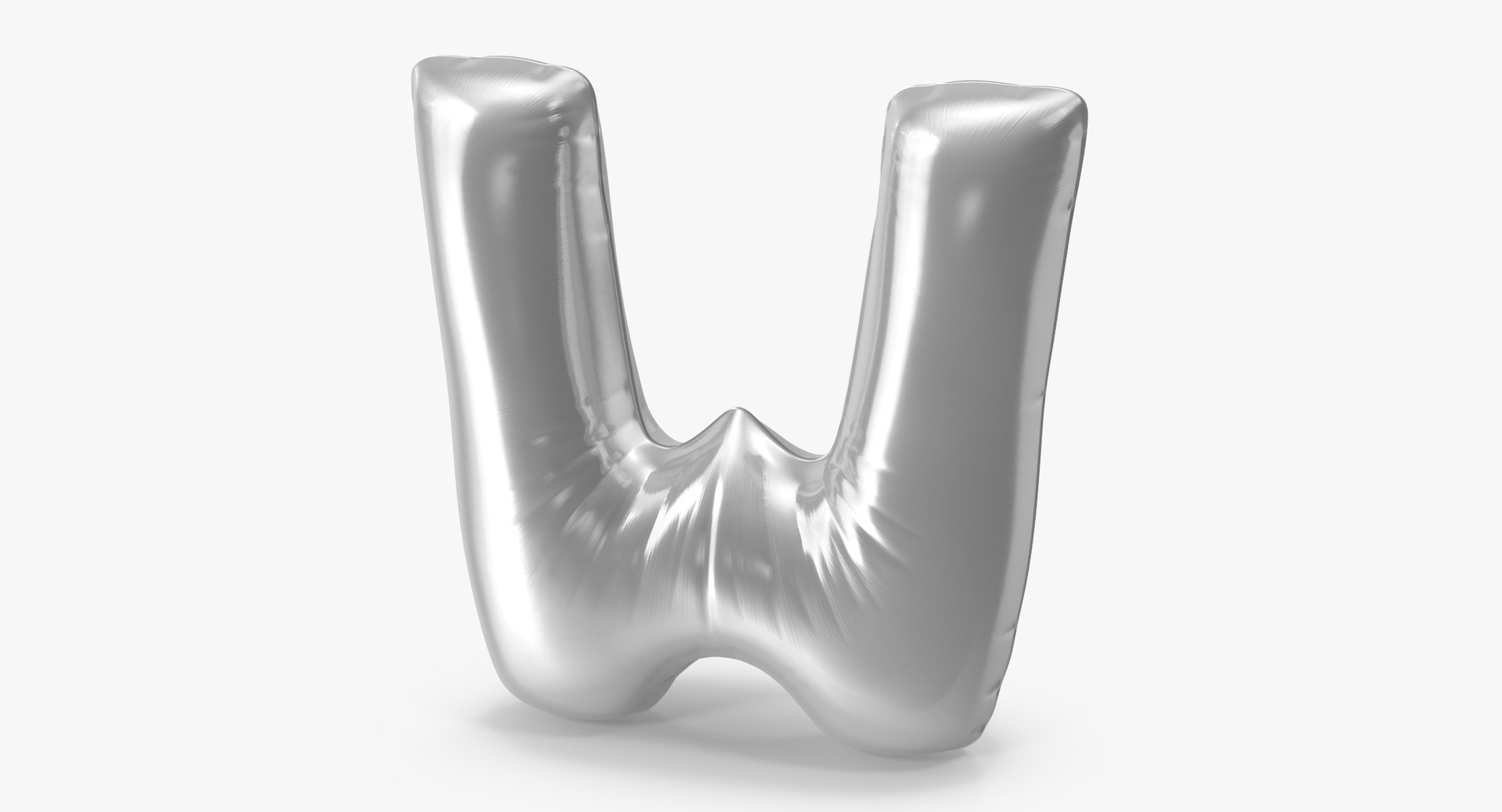 Foil Balloon Letter W Model - TurboSquid 1217184