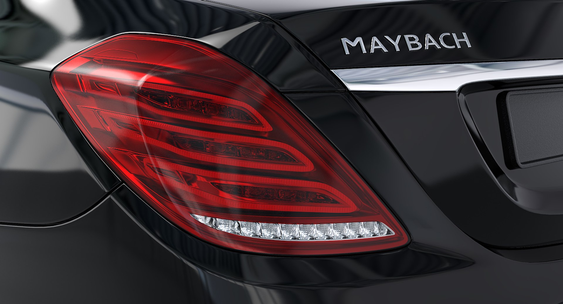 3d Model Mercedes Maybach S600 2016