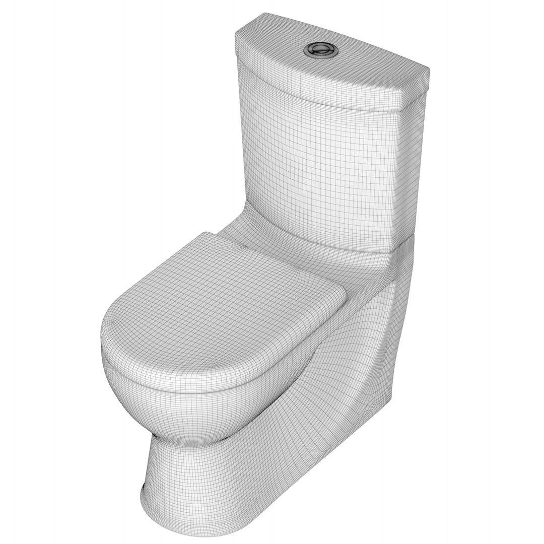 Piece Ewc Toilet 3D - TurboSquid 1693621