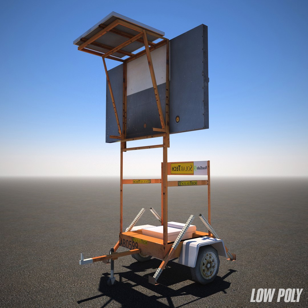 3d Model Combo Pack Construction Lane