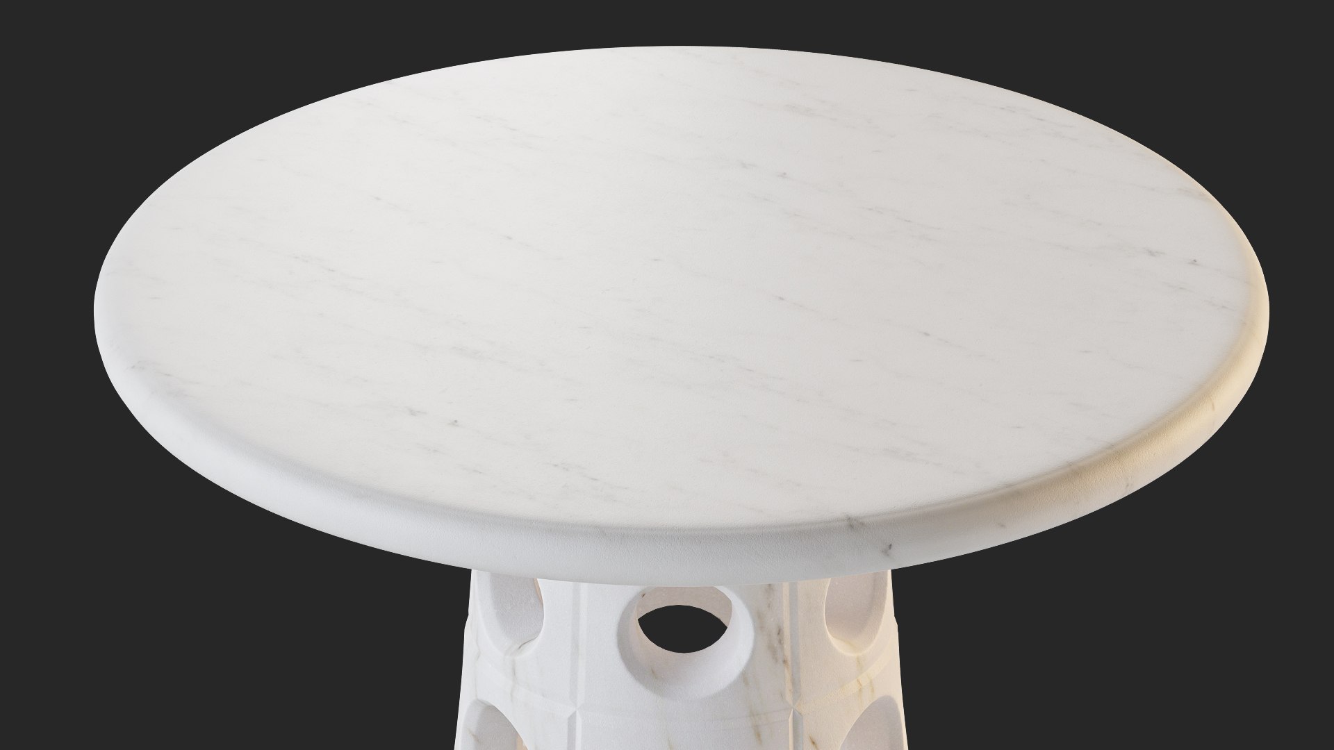 3D Model Taper Circle Side Table By Global Views - TurboSquid 2073094