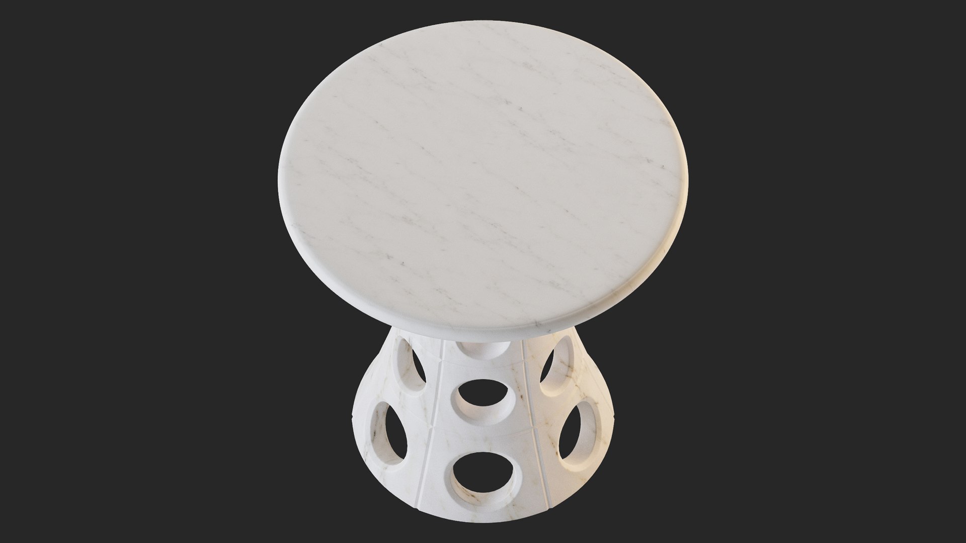 3D Model Taper Circle Side Table By Global Views - TurboSquid 2073094
