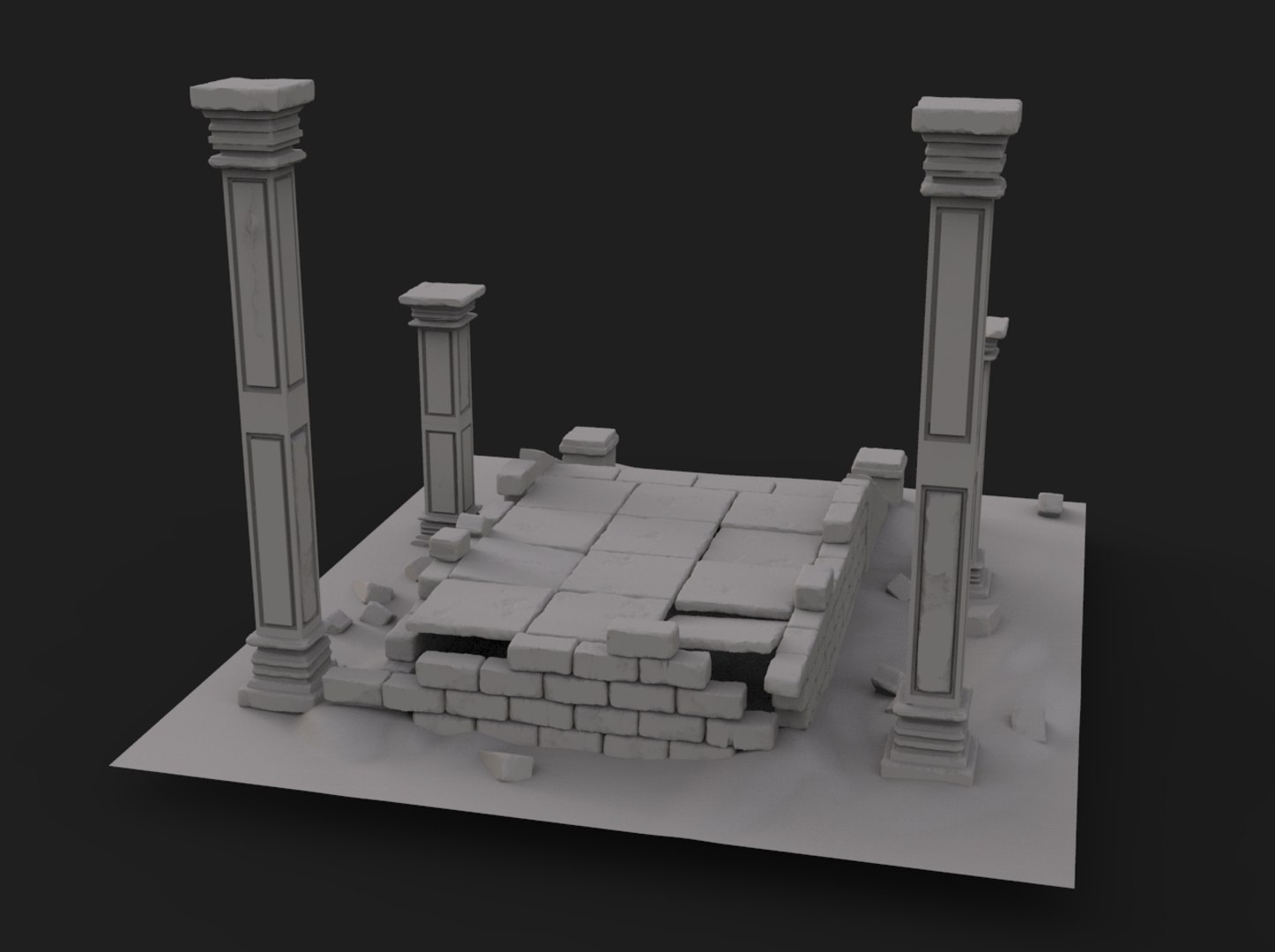 Old Ruin Model - TurboSquid 1408899