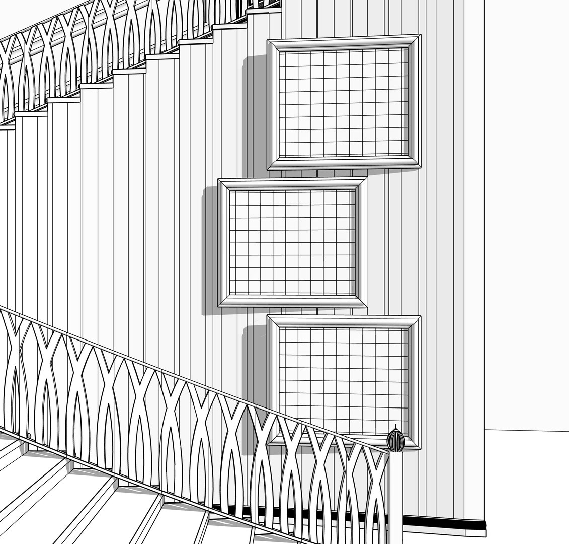 3D Stairs Arabian Geometry Model - TurboSquid 1305152