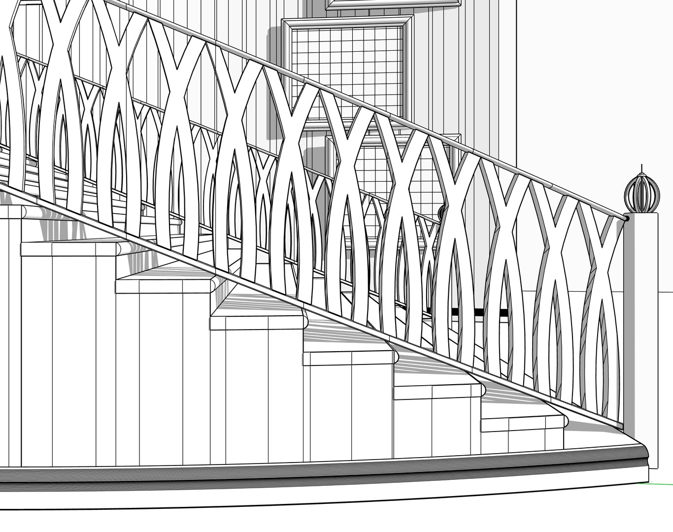 3D Stairs Arabian Geometry Model - TurboSquid 1305152