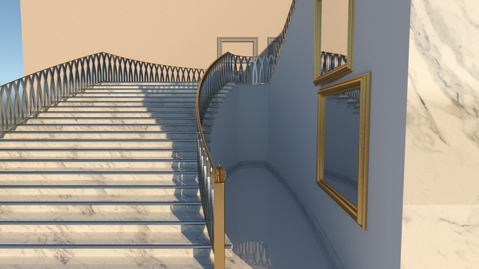 3D Stairs Arabian Geometry Model - TurboSquid 1305152