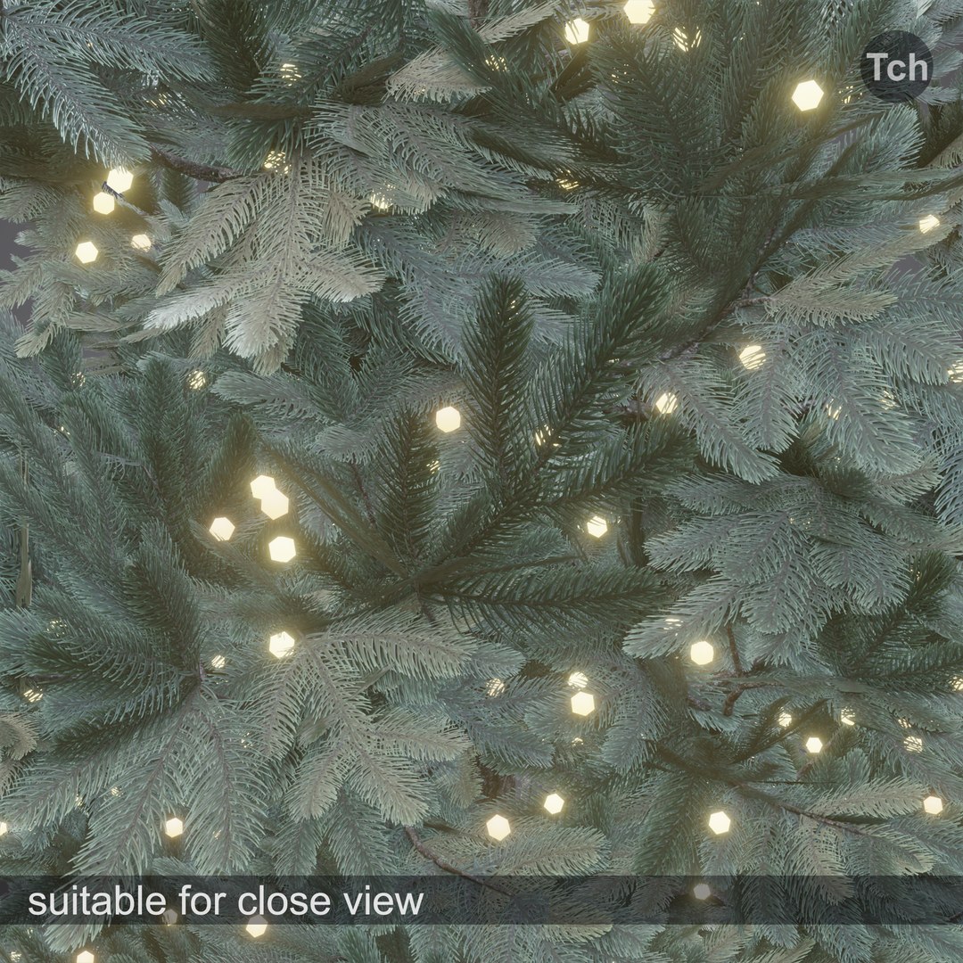 3D Christmas Tree Blue 3D Model - TurboSquid 2316535