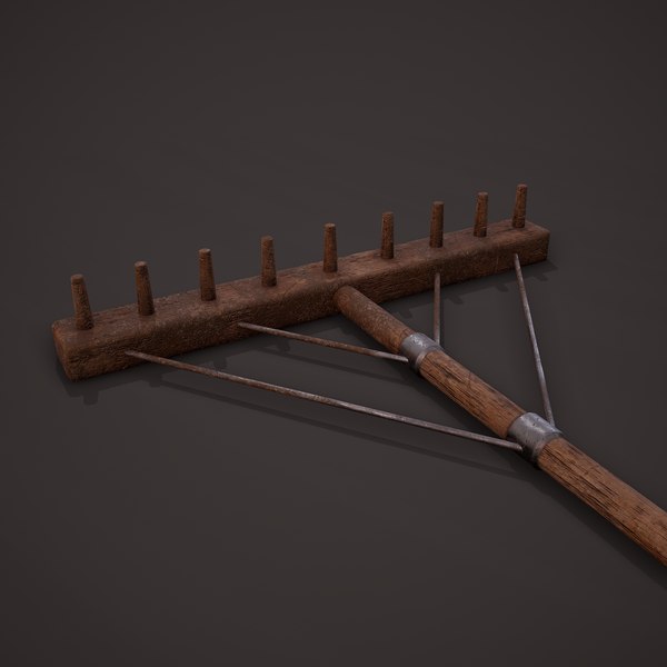Medieval rake 3D model - TurboSquid 1603176