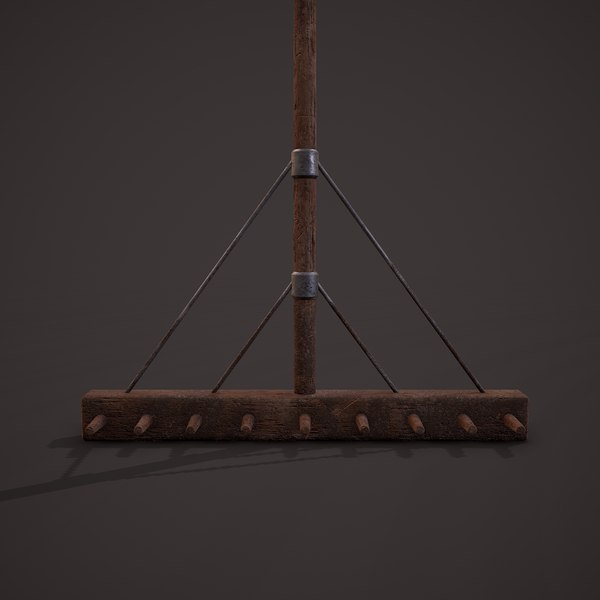 Medieval rake 3D model - TurboSquid 1603176