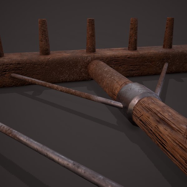 Medieval rake 3D model - TurboSquid 1603176