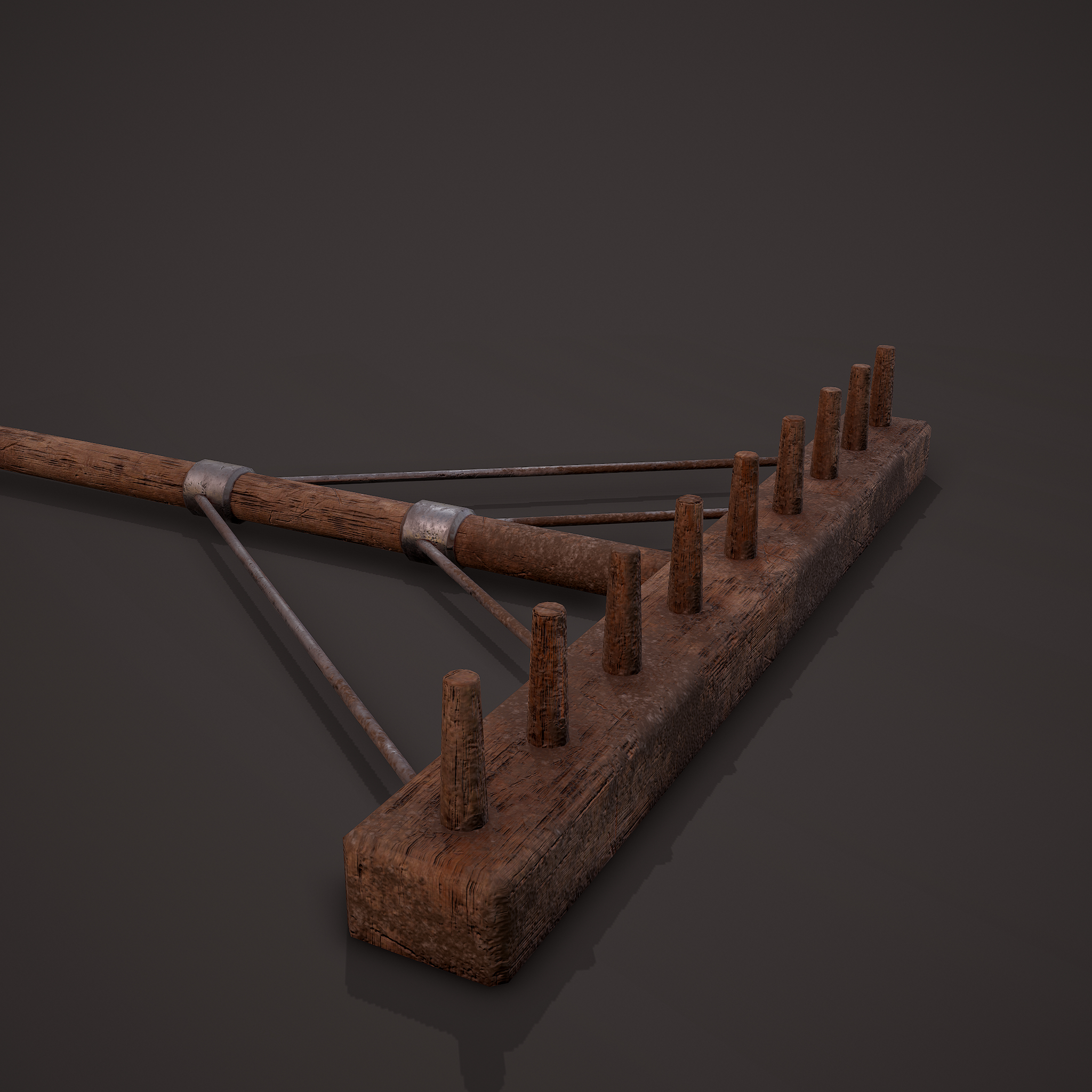 Medieval rake 3D model - TurboSquid 1603176