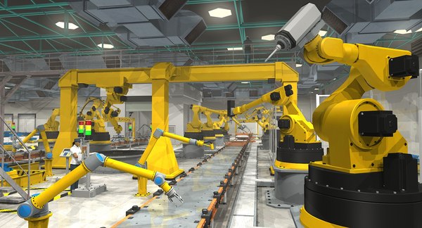 Cargo warehouse robot factory 3D model - TurboSquid 1376550