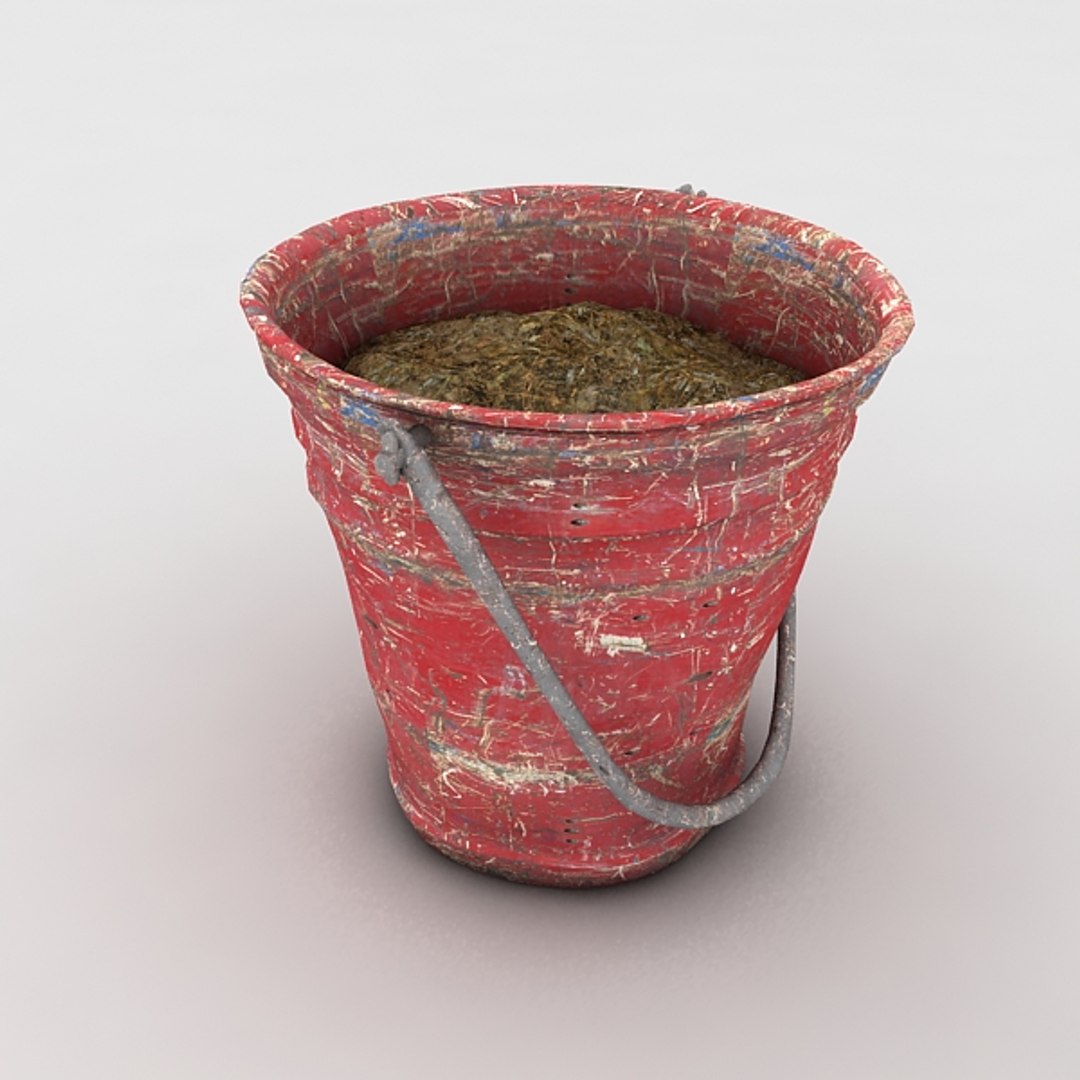 Bucket Fillings Mud 3d Model