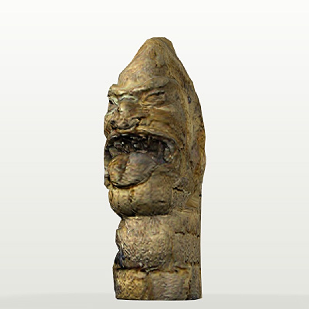 Gargoyle Face Corner 3d Model