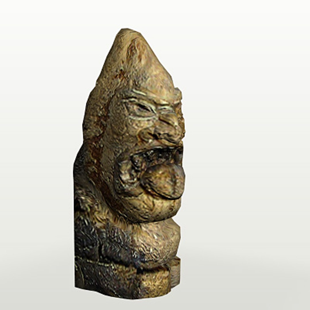 Gargoyle Face Corner 3d Model