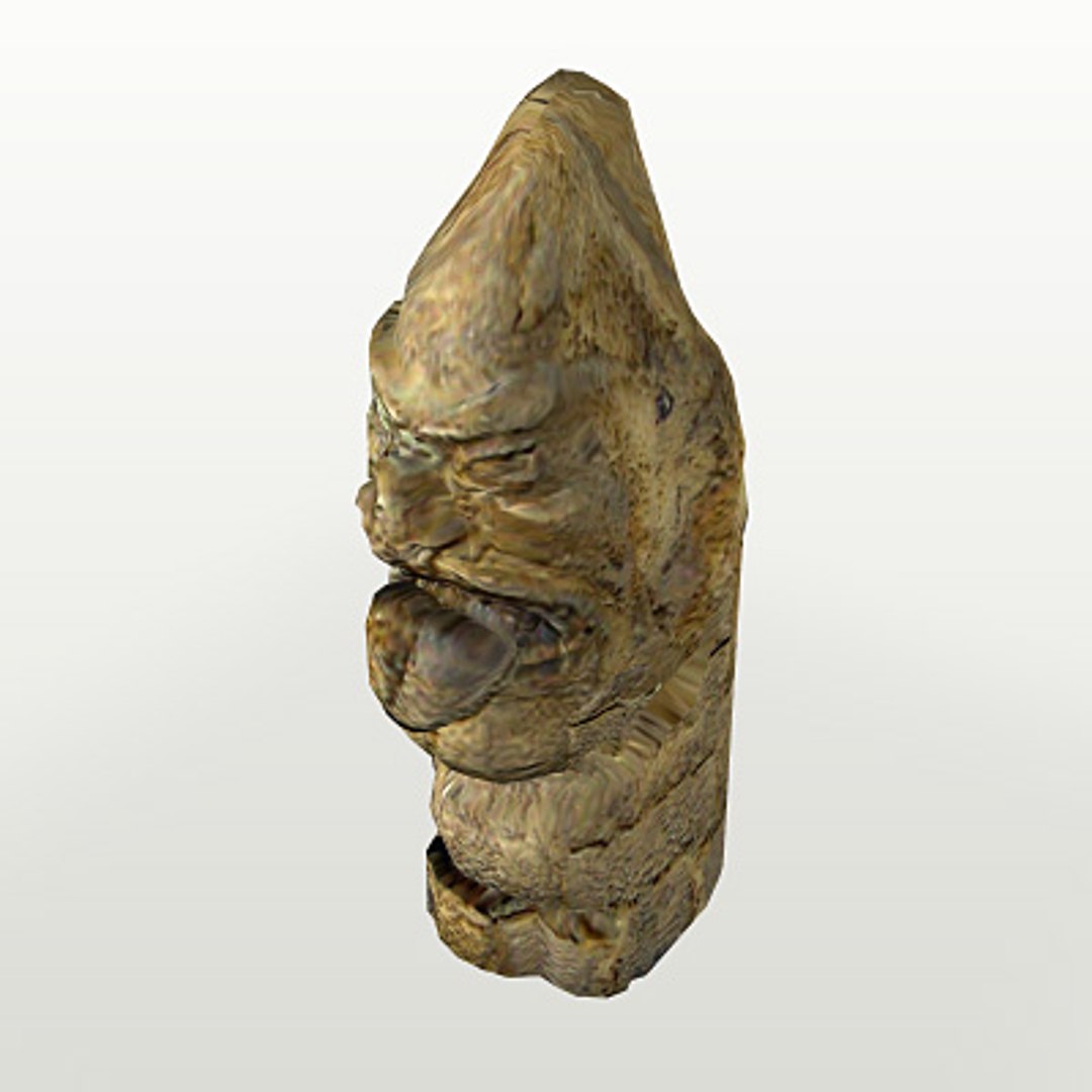 Gargoyle Face Corner 3d Model