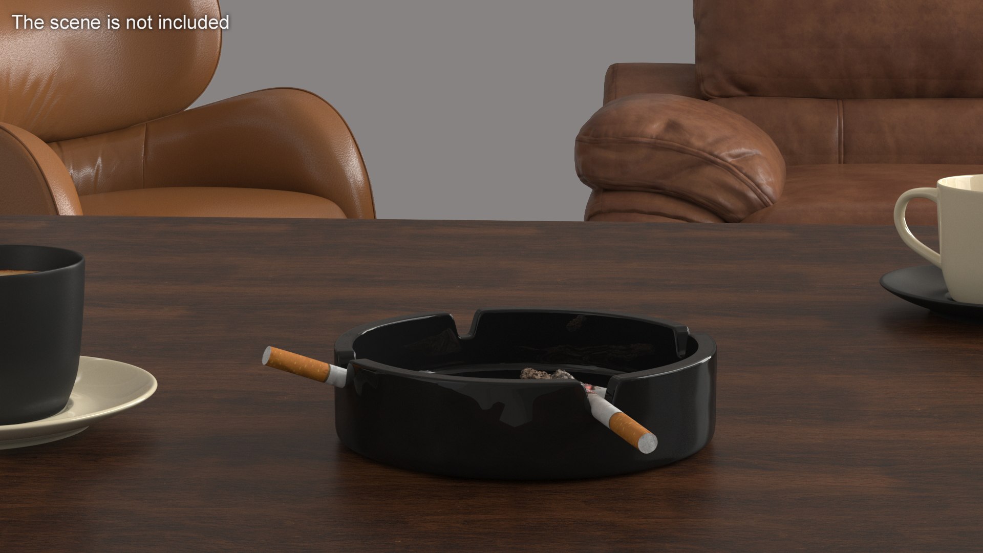 Smoldering Cigarette Set Model - TurboSquid 2330656