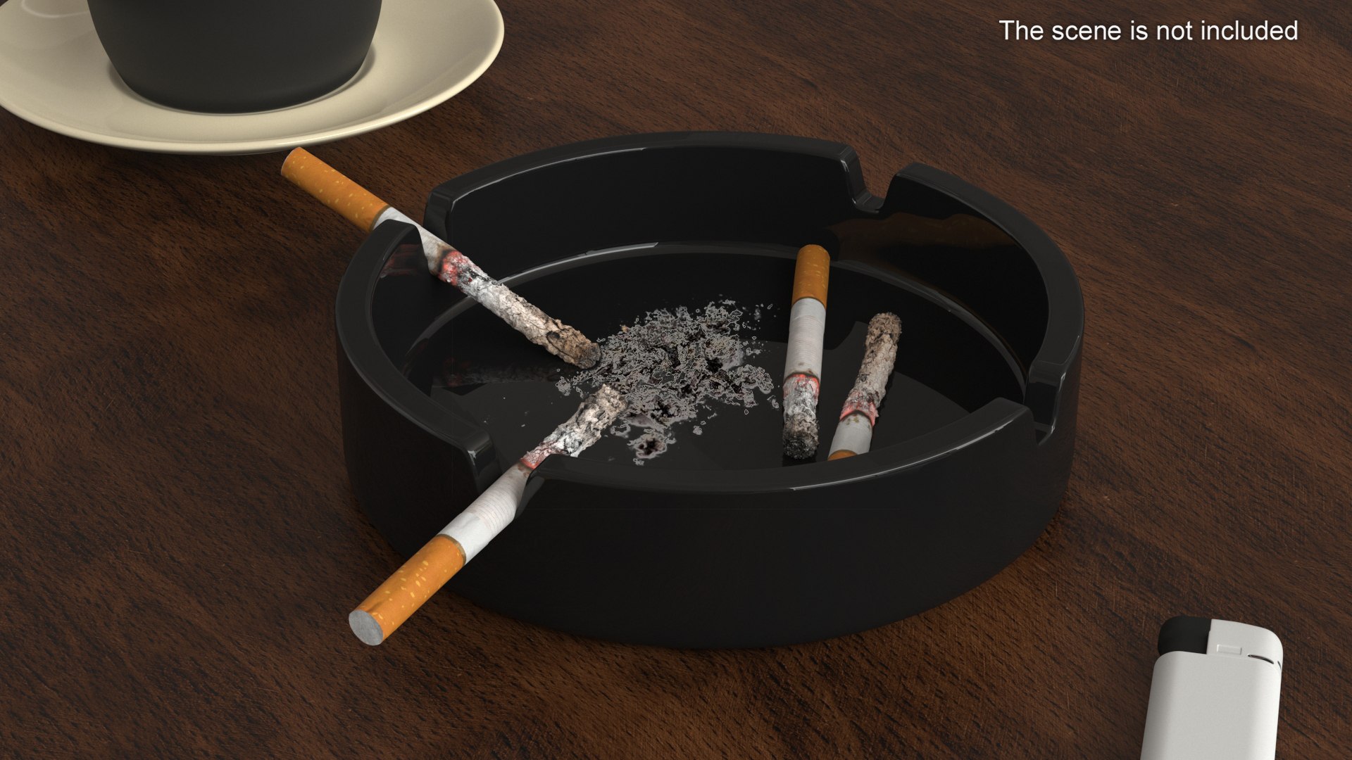 Smoldering Cigarette Set Model - TurboSquid 2330656