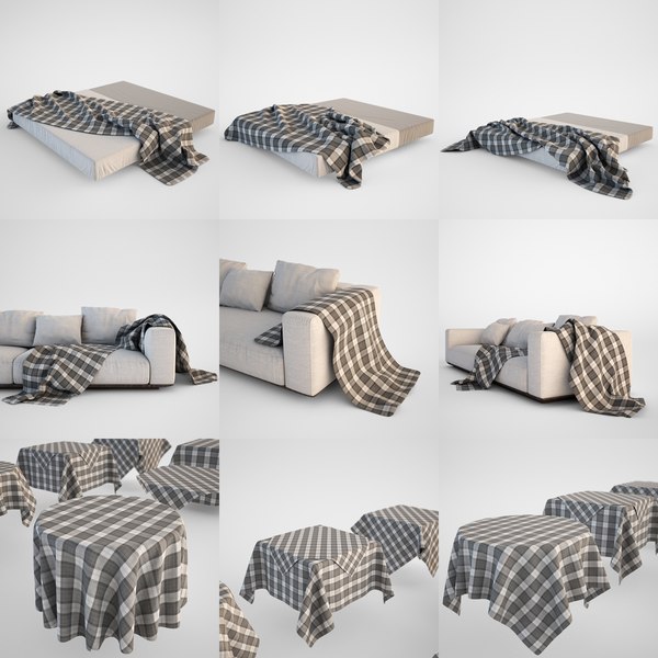 tablecloth set 3d model