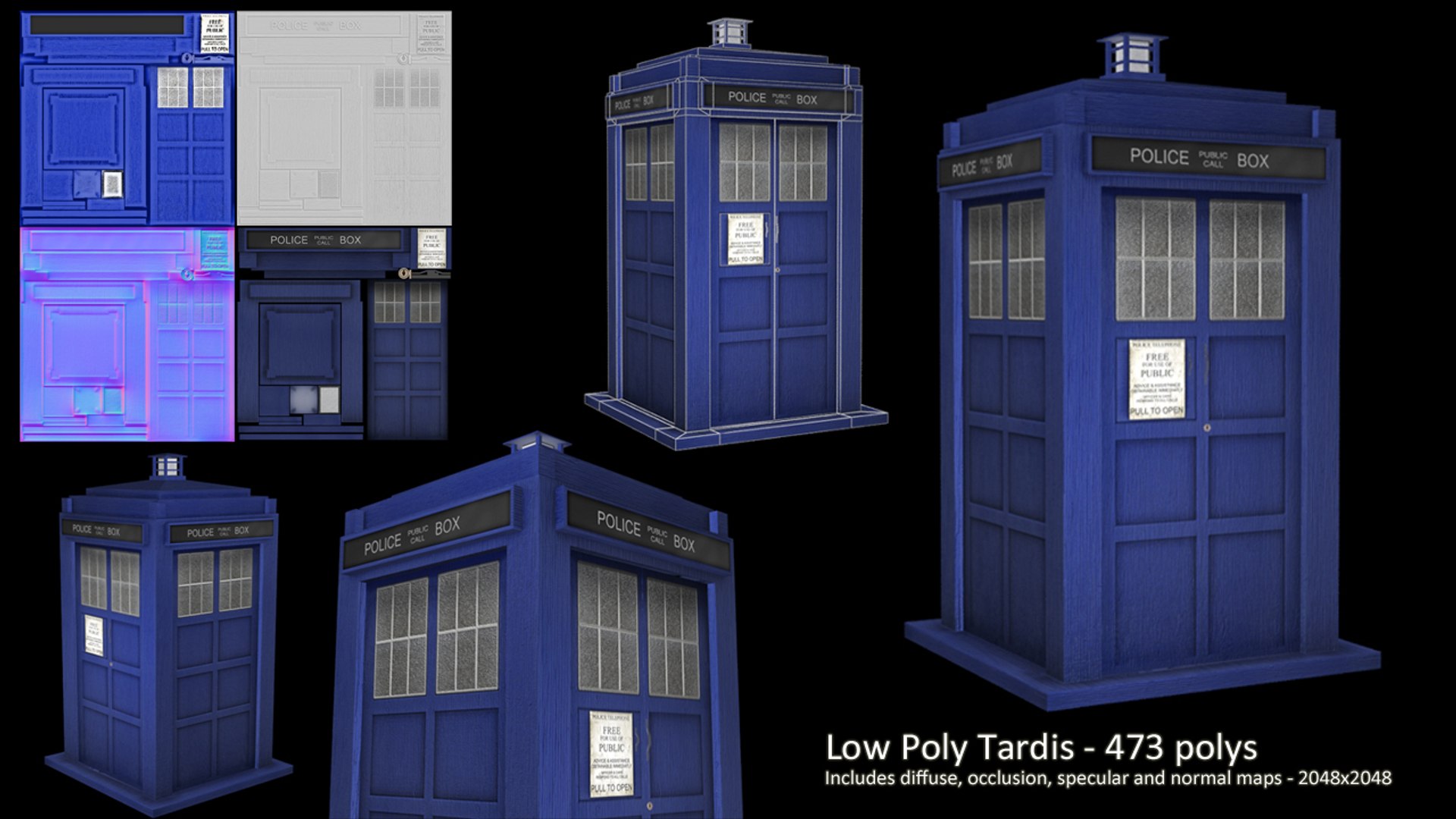 Tardis - Polys 3d Obj