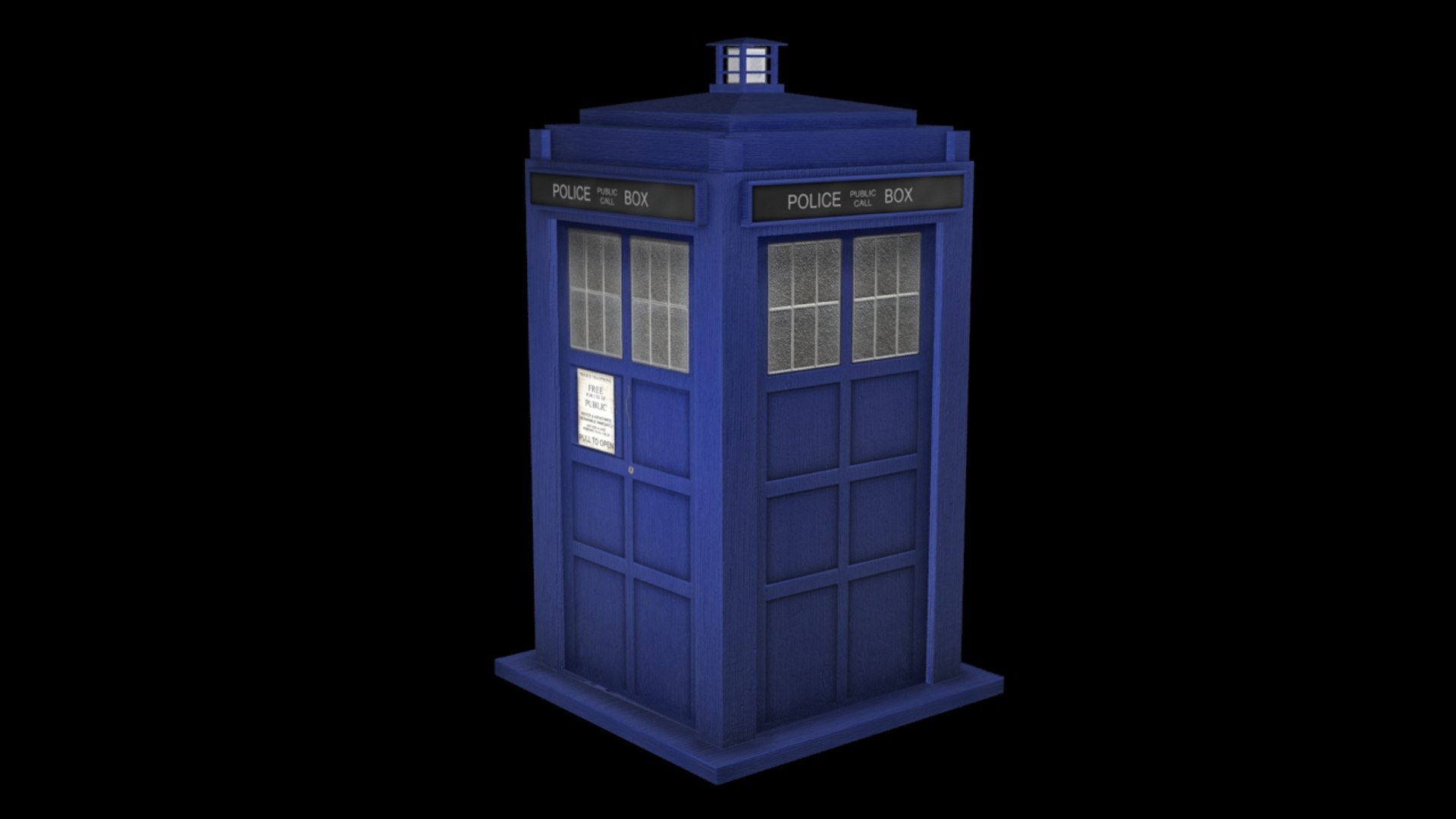 Tardis - Polys 3d Obj