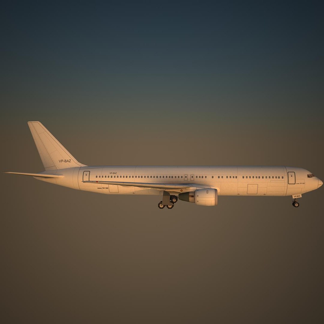 3d Boeing 767-300 Basic Model