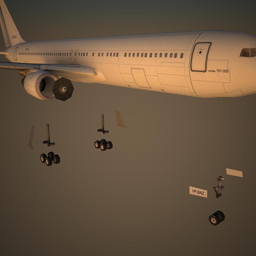 3d Boeing 767-300 Basic Model