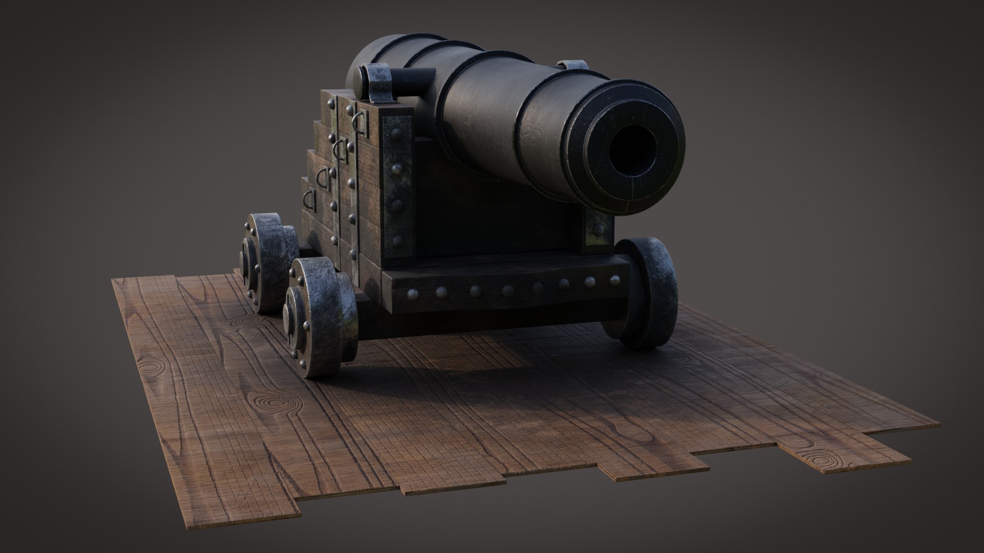Gunpowder Artillery Middle Age 3D Model - TurboSquid 2099419