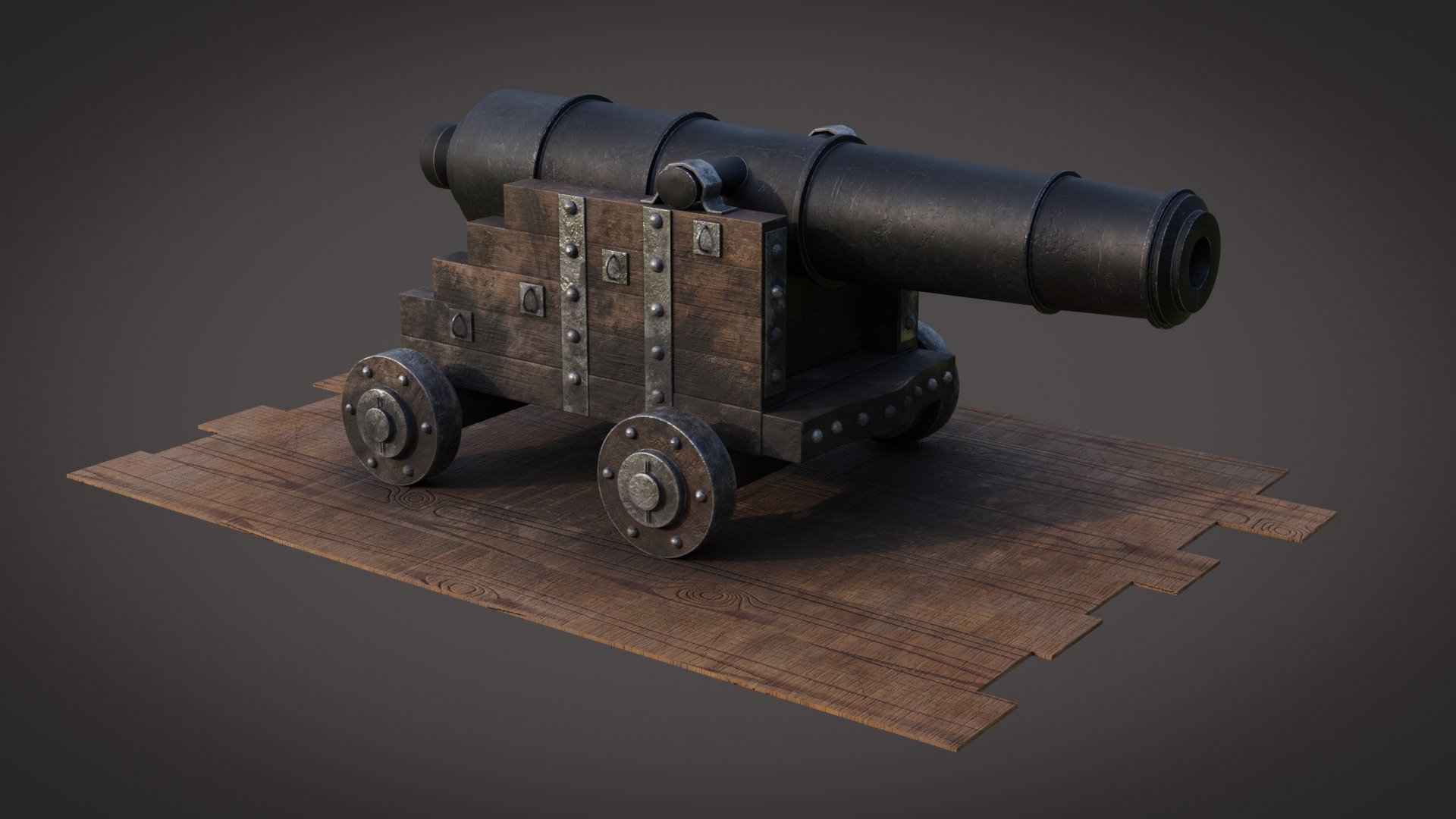 Gunpowder Artillery Middle Age 3D Model - TurboSquid 2099419