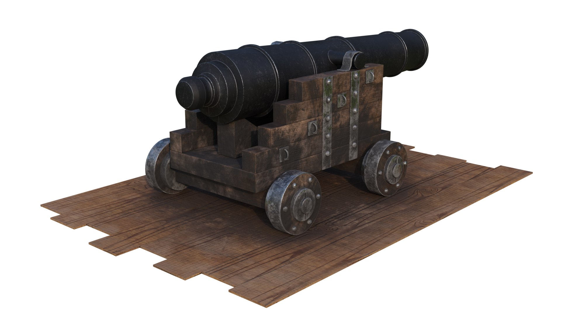 Gunpowder Artillery Middle Age 3D Model - TurboSquid 2099419