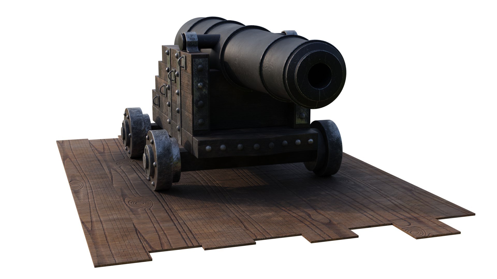 Gunpowder Artillery Middle Age 3D Model - TurboSquid 2099419