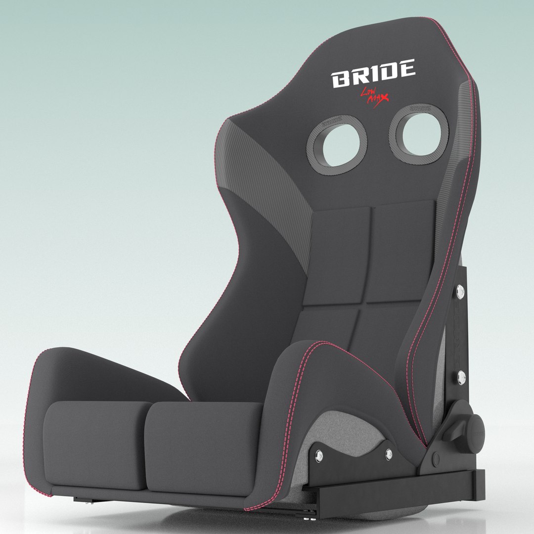 3D Bride GIAS III Reclining Sport Seat - Black - TurboSquid 2025753