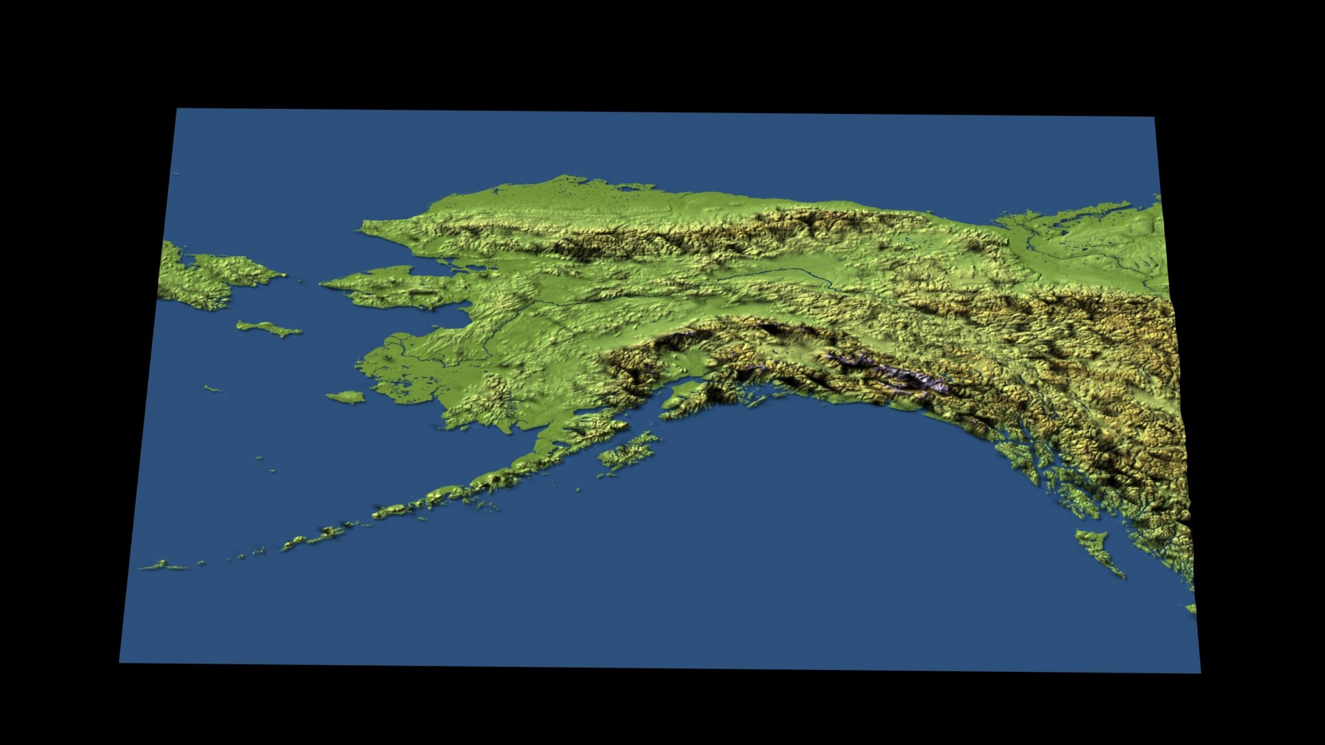 3d Model Of Alaska