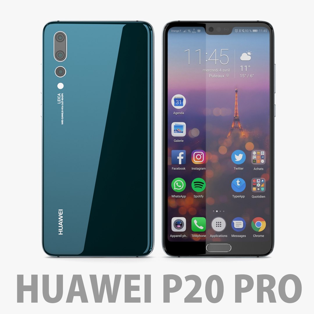 3D Huawei Pro P Model - TurboSquid 1280174