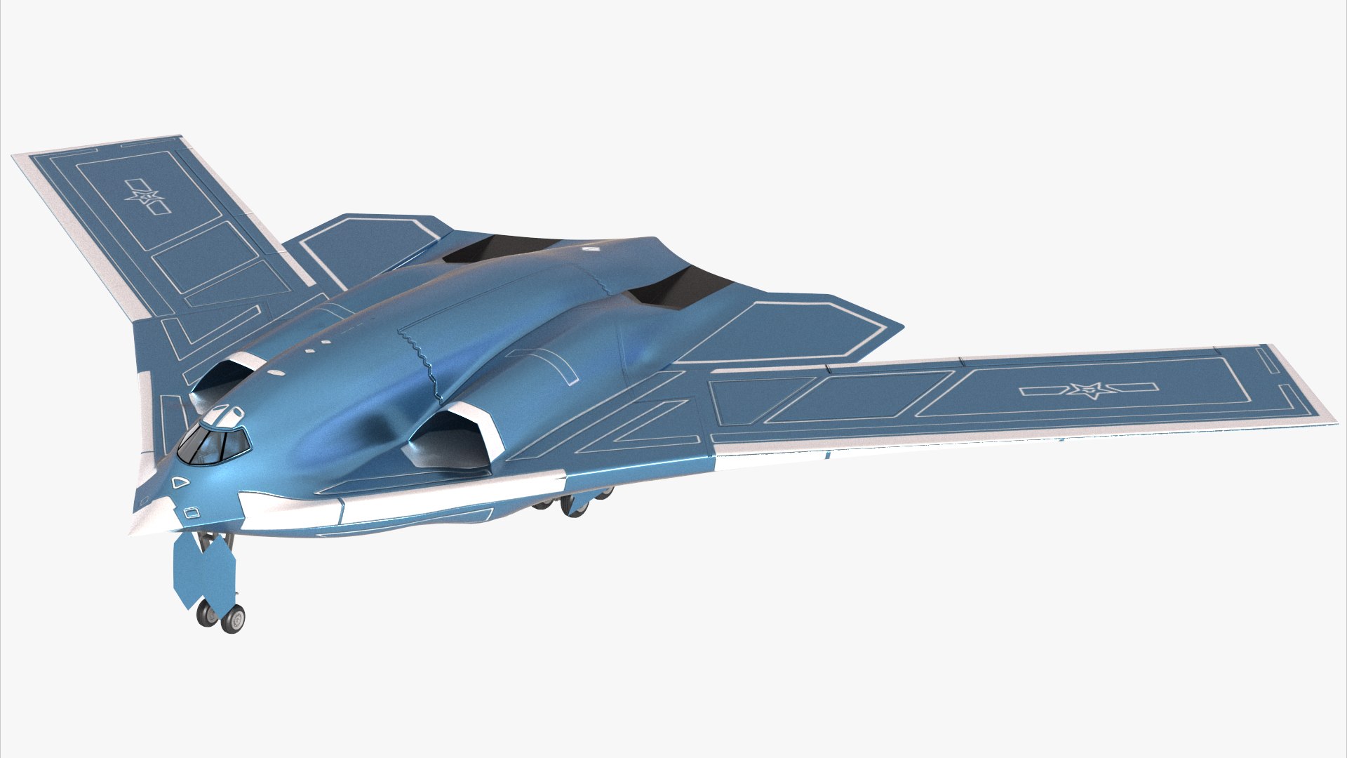 H-20 Stealth Bomber Model - TurboSquid 2136985