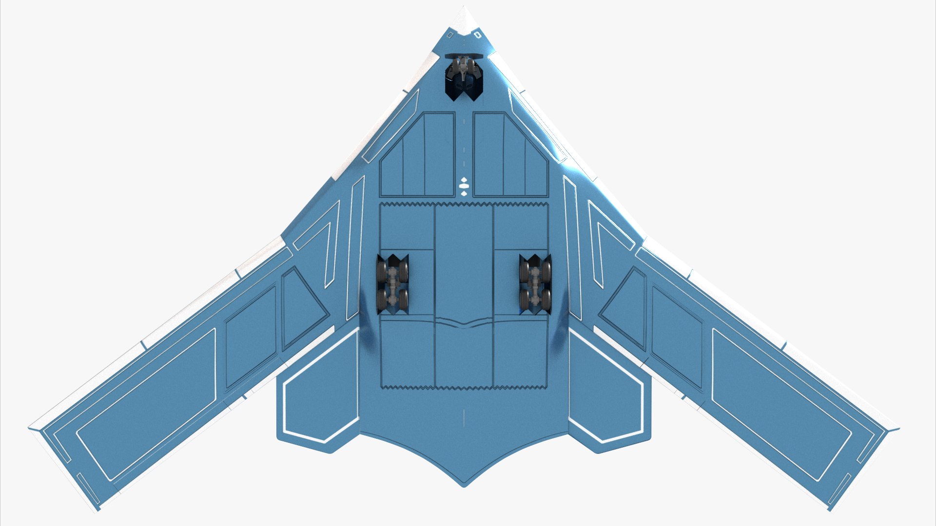 H-20 Stealth Bomber Model - TurboSquid 2136985