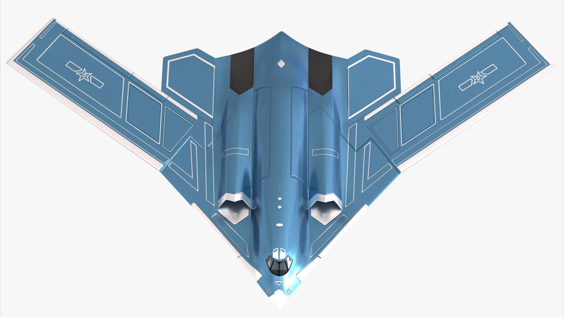 H-20 Stealth Bomber Model - TurboSquid 2136985