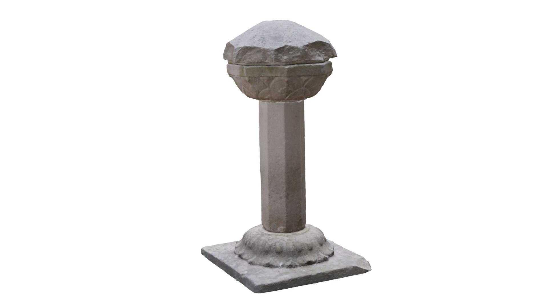 Stone lantern of the three-story east-west stone pagoda at Wonwonsa ...