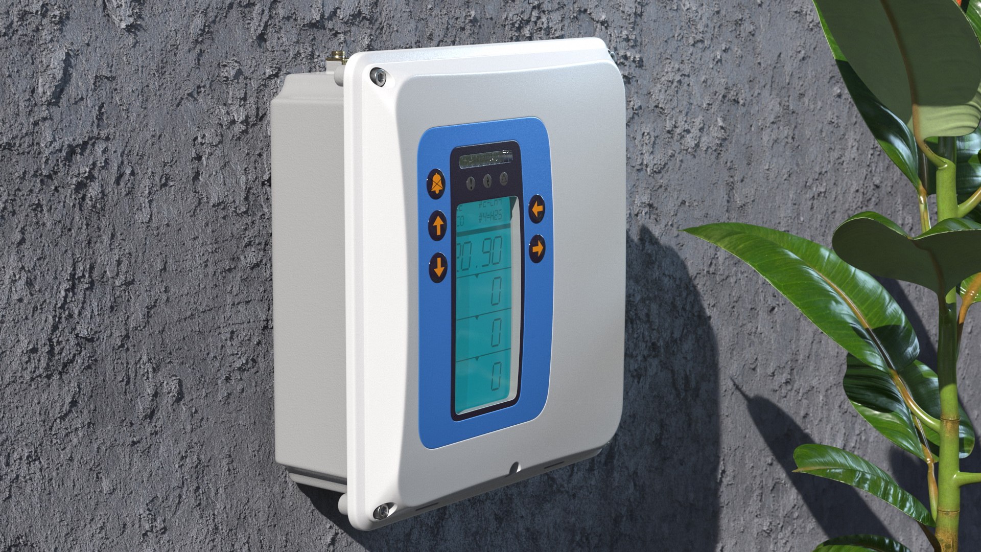 Compact Gas Detection Control Panel 3D - TurboSquid 1941666
