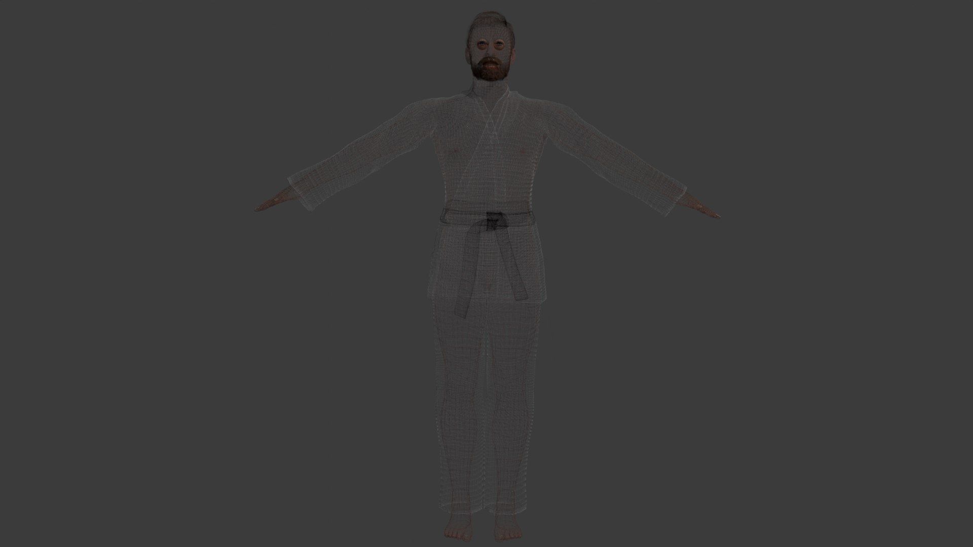 3D Model Celebrity Wannabe Series Chuck Norris - TurboSquid 2239509