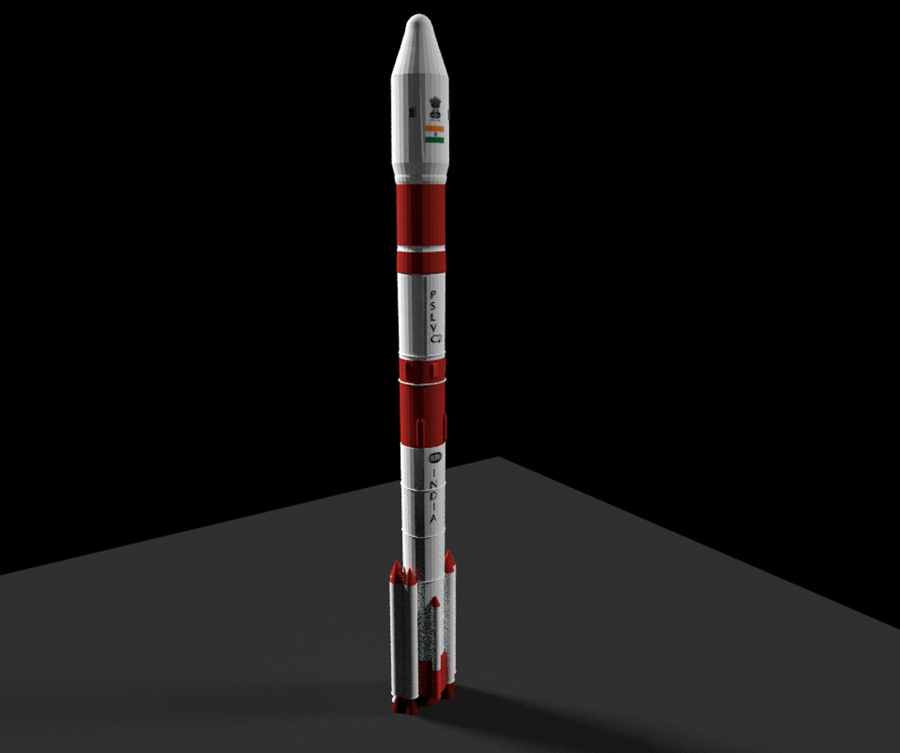 3D isro pslv c2 - TurboSquid 1536033