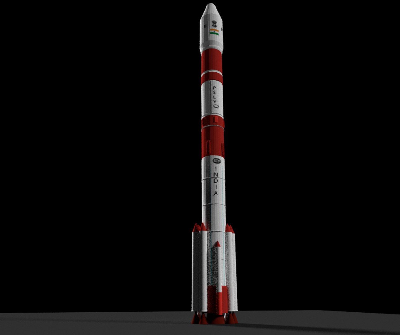 3D isro pslv c2 - TurboSquid 1536033