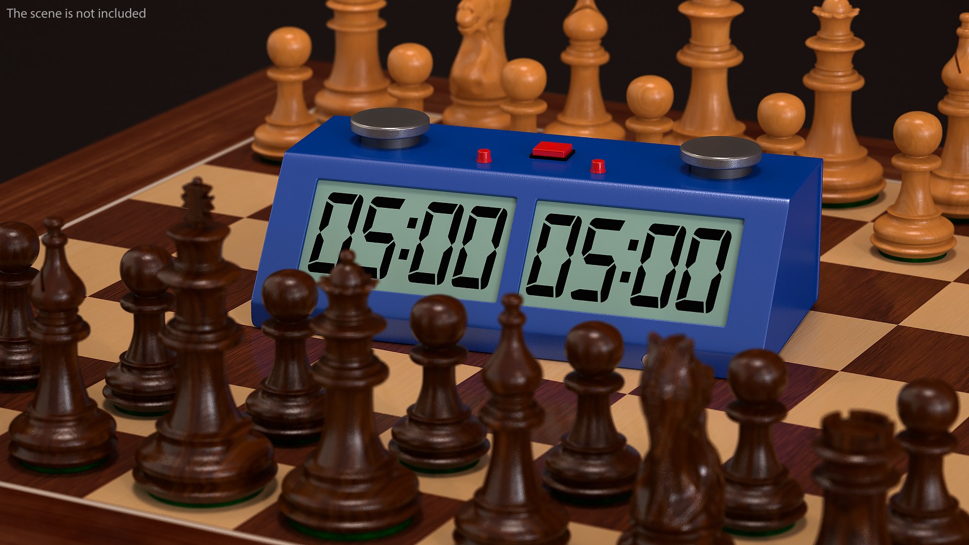 Digital Mechanical Chess Clock 3D Model - TurboSquid 1539056
