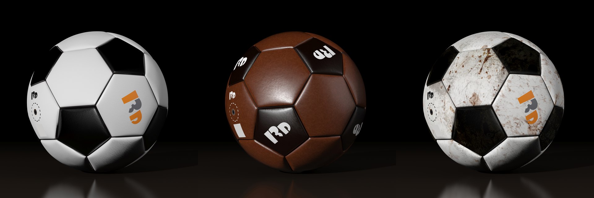 Soccer ball materials model - TurboSquid 1624263